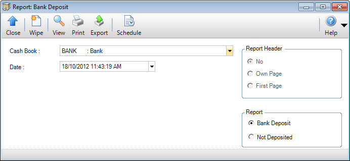 Printing Bank Deposit Slips