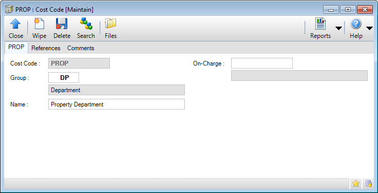Maintaining Cost Codes