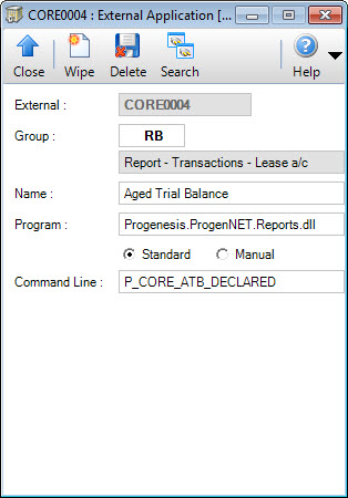 Maintaining External Applications