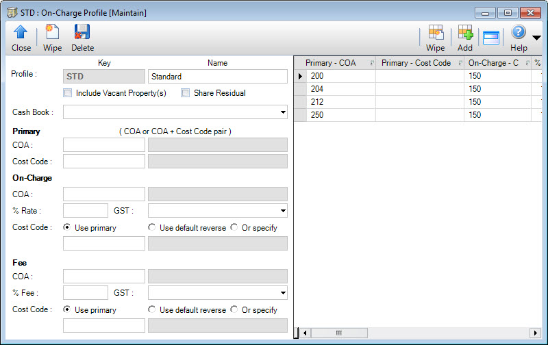 Maintaining On-Charge Profiles