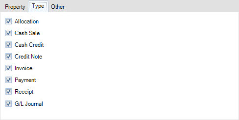 Searching for Transactions using the Transaction Navigator