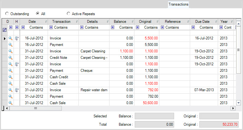 Maintaining Creditor Sundry a/cs
