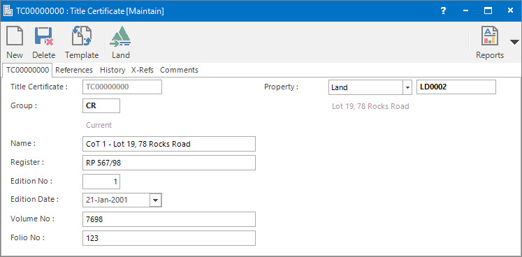 Maintaining Title Certificates