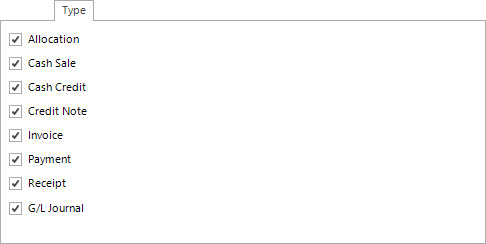 Searching for Transactions using the Transaction Navigator